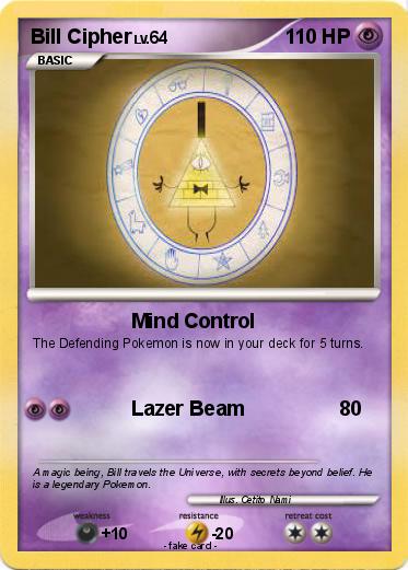Pokémon Bill Cipher 5 5 - Mind Control - My Pokemon Card