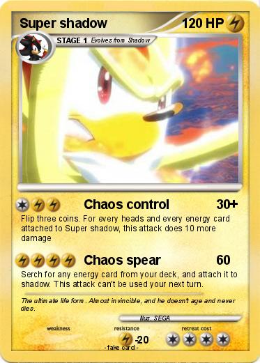 Pokémon Super shadow 771 771 - Chaos control - My Pokemon Card
