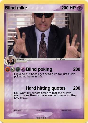 Pokémon Blind mike - Blind poking - My Pokemon Card
