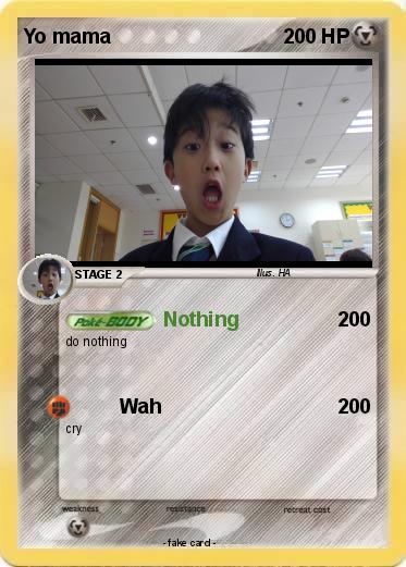 Pokémon Yo mama 641 641 - Nothing - My Pokemon Card