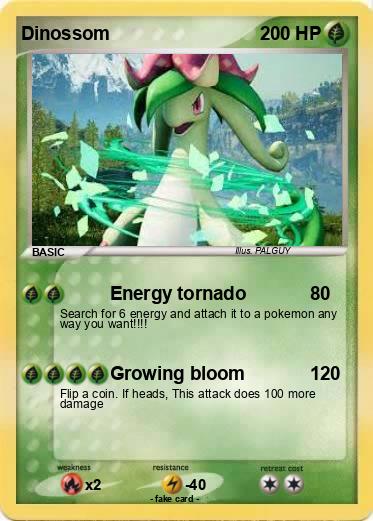 Pokémon Dinossom - Energy tornado - My Pokemon Card