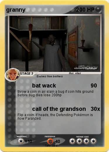Pokémon granny 106 106 - bat wack - My Pokemon Card
