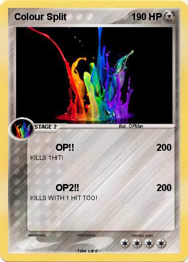 Pokémon Colour Split - OP!! - My Pokemon Card