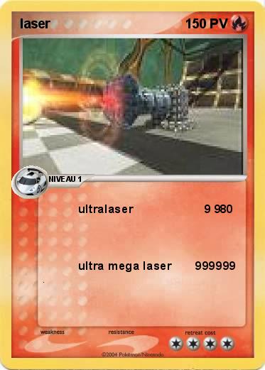 Pokémon laser - ultralaser 9 9 - Ma carte Pokémon