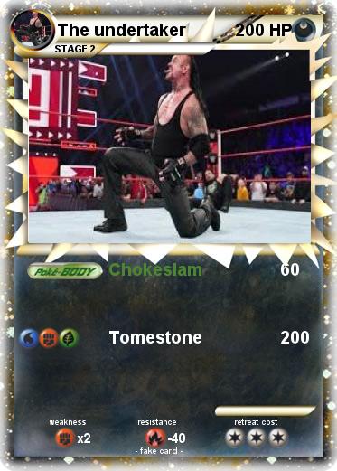 Pokémon The undertaker 246 246 - Chokeslam - My Pokemon Card