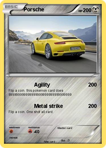 Pokémon Porsche 212 212 - Agility - My Pokemon Card