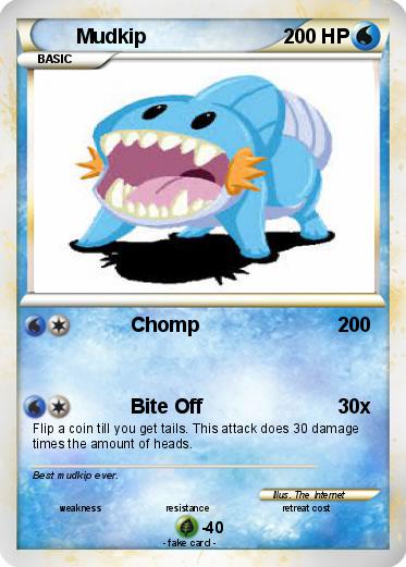 Pokémon Mudkip 675 675 - Chomp - My Pokemon Card