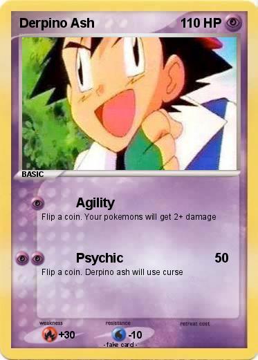 Pokémon Derpino Ash - Agility - My Pokemon Card