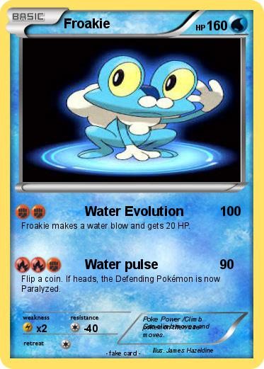 Pokémon Froakie 304 304 - Water Evolution - My Pokemon Card