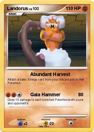 Pokémon Landorus 214 214 - Abundant Harvest - My Pokemon Card