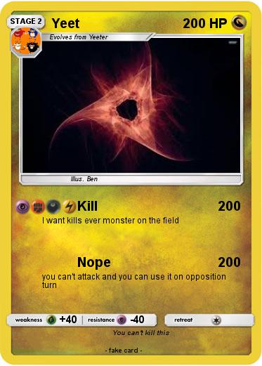 Pokémon Yeet 71 71 - Kill - My Pokemon Card