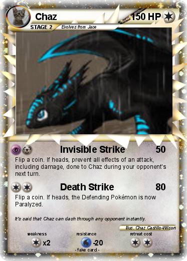 Pokémon Chaz 18 18 - Invisible Strike - My Pokemon Card