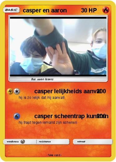 Pokémon casper en aaron - casper lelijkheids aanval - My Pokemon Card