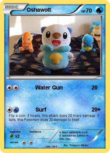 Pokémon Oshawott 968 968 - Water Gun - My Pokemon Card