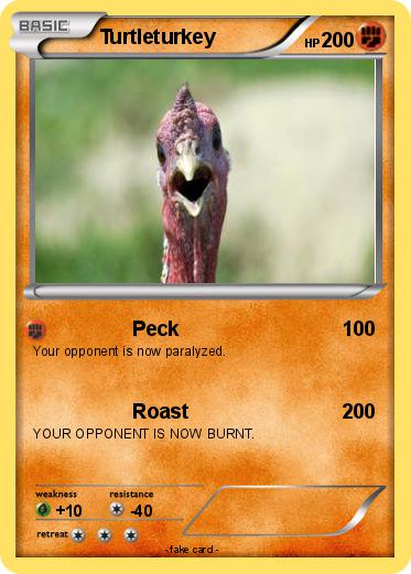Pokémon Turtleturkey - Peck - My Pokemon Card