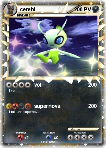 Pokémon cerebi - vol - Ma carte Pokémon