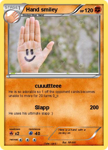 Pokémon Hand smiley - cuuuttteee - My Pokemon Card