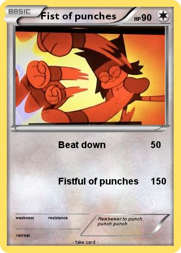 Pokémon Fist of punches - Beat down - My Pokemon Card