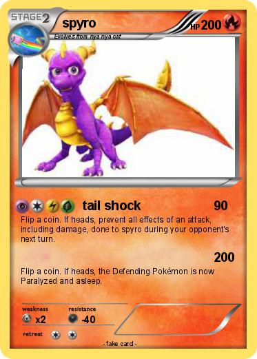 Pokémon spyro 971 971 - tail shock - My Pokemon Card