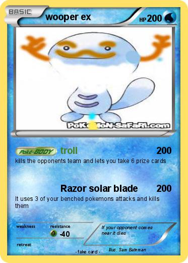 Pokémon wooper ex 2 2 - troll - My Pokemon Card