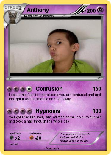 Pokémon Anthony 1260 1260 - Confusion - My Pokemon Card