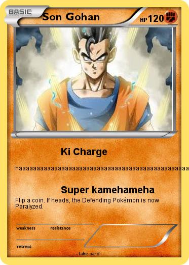 Pokémon Son Gohan 92 92 - Ki Charge - My Pokemon Card