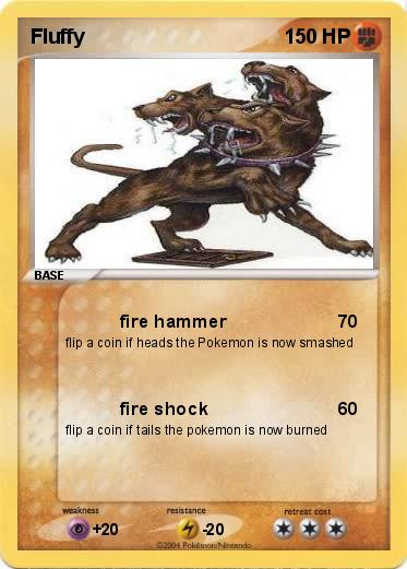 Pokémon Fluffy - fire hammer - My Pokemon Card