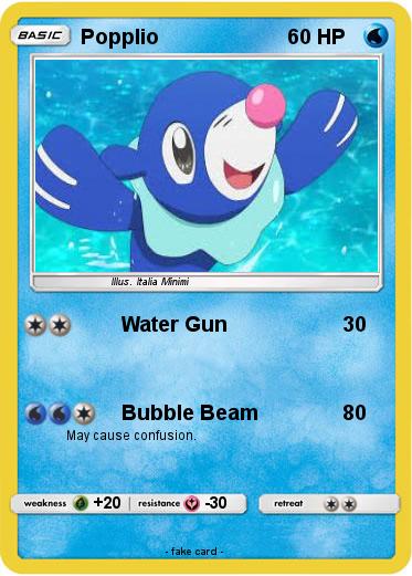 Pokémon Popplio 179 179 - Water Gun - My Pokemon Card