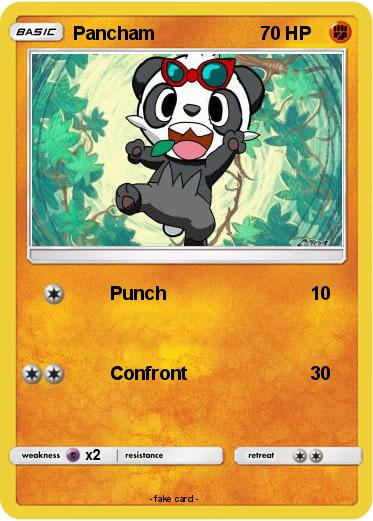 Pokémon Pancham 102 102 - Punch - My Pokemon Card