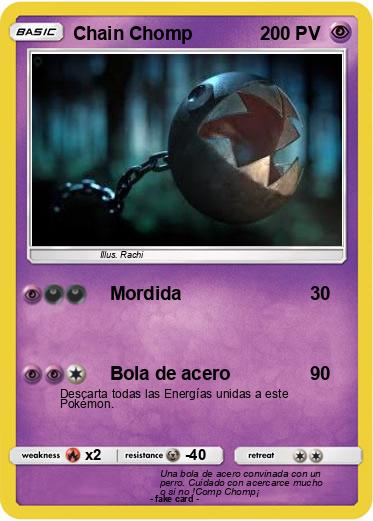 Pokémon Chain Chomp 130 130 - Mordida - Mi carta pokémon