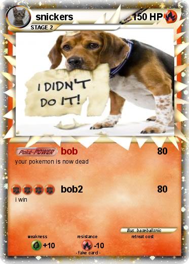 Pokémon snickers 11 11 - bob - My Pokemon Card