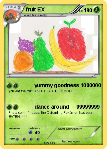 Pokémon fruit EX - yummy goodness 1000000 - My Pokemon Card
