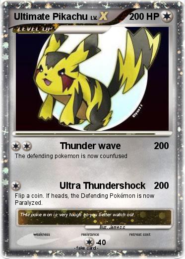 Pokémon Ultimate Pikachu 51 51 - Thunder wave - My Pokemon Card