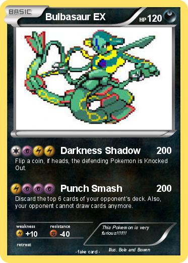 Pokémon Bulbasaur EX 8 8 - Darkness Shadow - My Pokemon Card