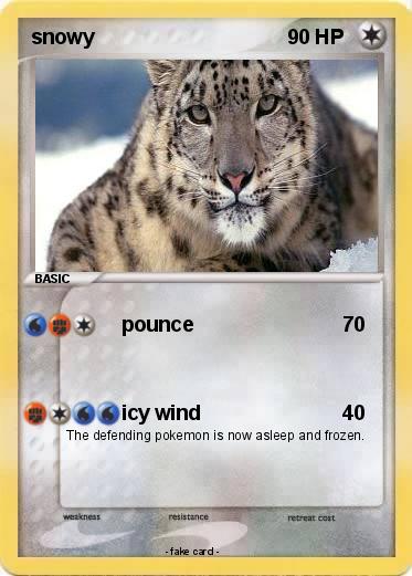Pokémon snowy 49 49 - pounce - My Pokemon Card
