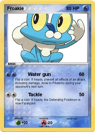 Pokémon Froakie 46 46 - Water gun - My Pokemon Card