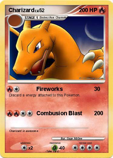 Pokémon Charizard 6211 6211 - Fireworks - My Pokemon Card