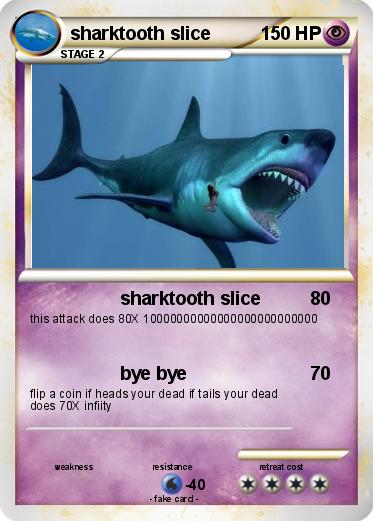 Pokémon megalodon 48 48 - sharktooth slice - My Pokemon Card
