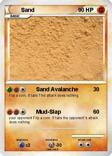 Pokémon Sand 169 169 - Sand Avalanche - My Pokemon Card