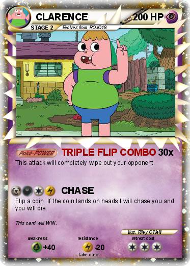 Pokémon CLARENCE 40 40 - TRIPLE FLIP COMBO - My Pokemon Card