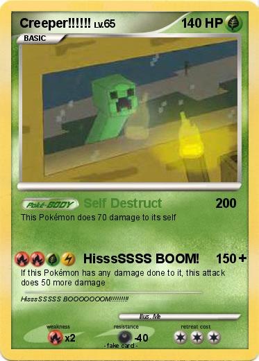 Pokémon Creeper 4148 4148 - Self Destruct - My Pokemon Card