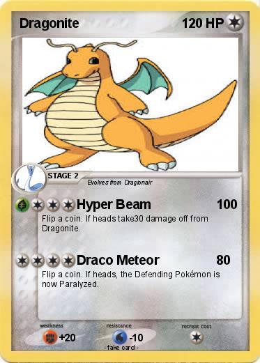 Pokémon Dragonite 647 647 - Hyper Beam - My Pokemon Card