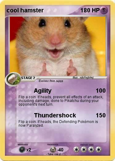 Pokémon cool hamster 1 1 - Agility - My Pokemon Card