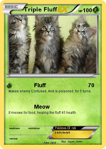 Pokémon Triple Fluff - Fluff - My Pokemon Card