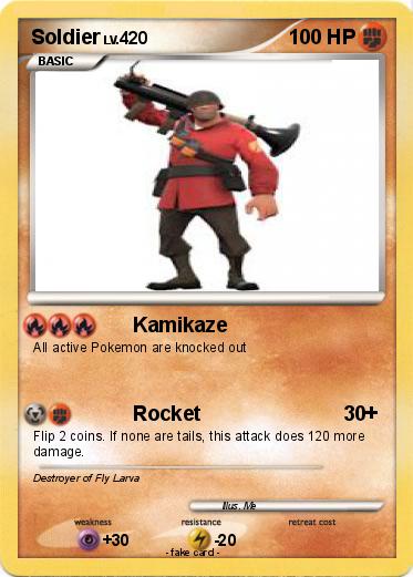 Pokémon Soldier 287 287 - Kamikaze - My Pokemon Card