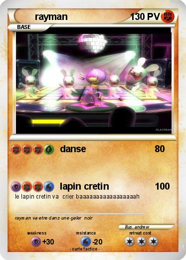 Pokémon rayman 360 360 - danse - Ma carte Pokémon