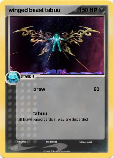 Pokémon winged beast tabuu - brawl - My Pokemon Card
