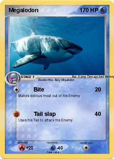 Pokémon Megalodon 334 334 - Bite - My Pokemon Card