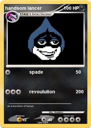 Pokémon handsom lancer - spade - My Pokemon Card