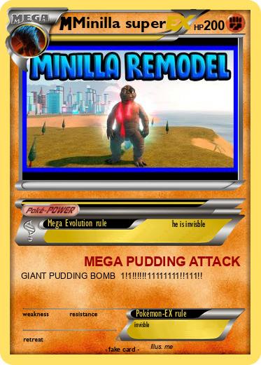 Pokémon Minilla super - MEGA PUDDING ATTACK - My Pokemon Card